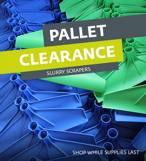 Pallet clearance promotion: slurry scrapers - AKROH Industries B.V.